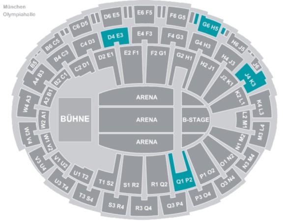 Olympiastadion Mnchen Sitzplan Reihen