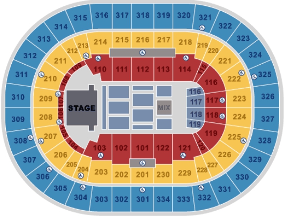 Moda Center Seating Chart Concert | Cabinets Matttroy