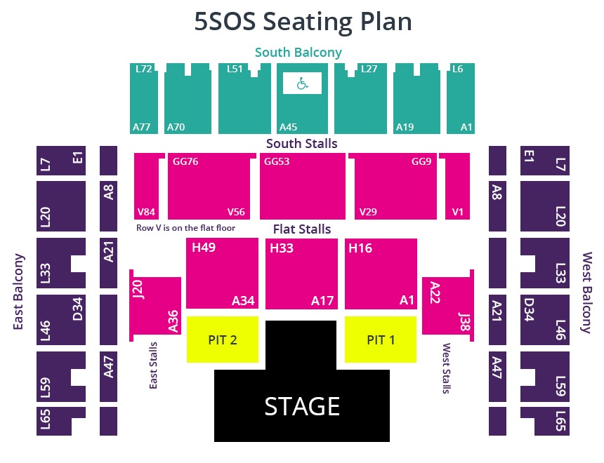 Brighton Dome Seat Layout